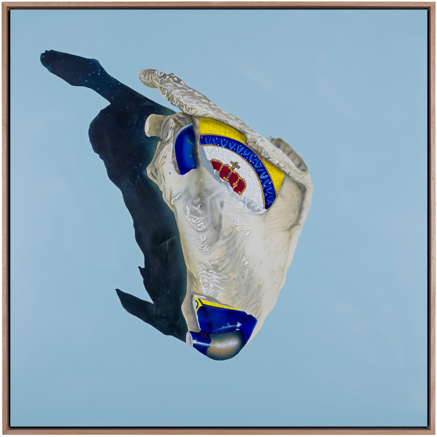 David Hayes artworks - 'Winged Blade' 100x100cm – Mitchell Fine Art