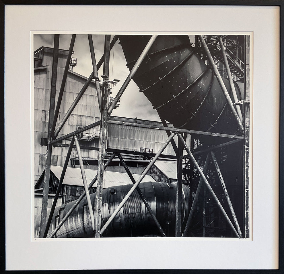 Riste Andrievski | 'Steelworks Structure 2' 101x104cm – Mitchell Fine Art